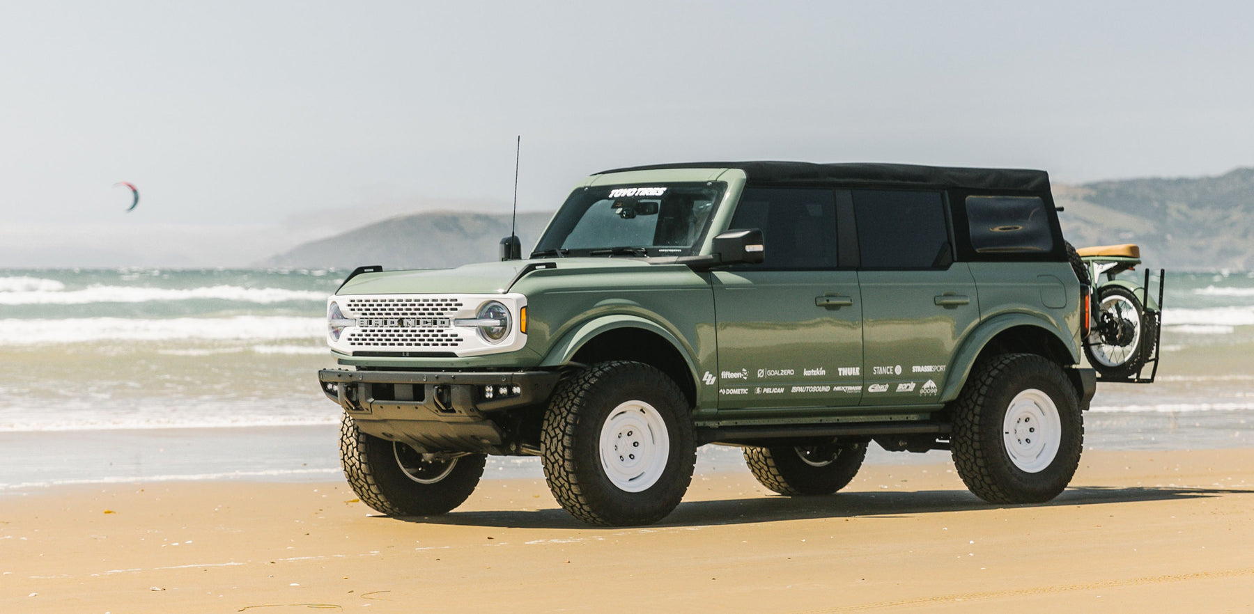 Custom Boxwood Green Bronco on Analog HD in Classic White