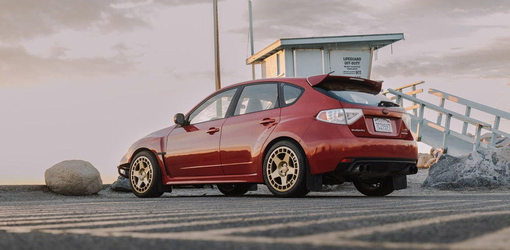 Subaru WRX STI on Turbomac in Gold