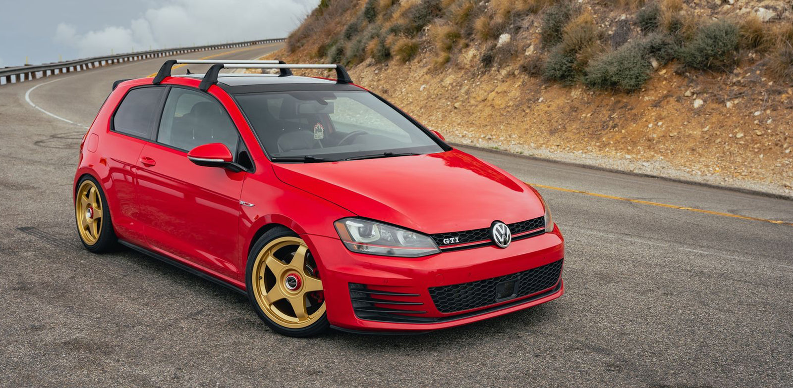 Volkswagen Golf GTI on Chicane Gold