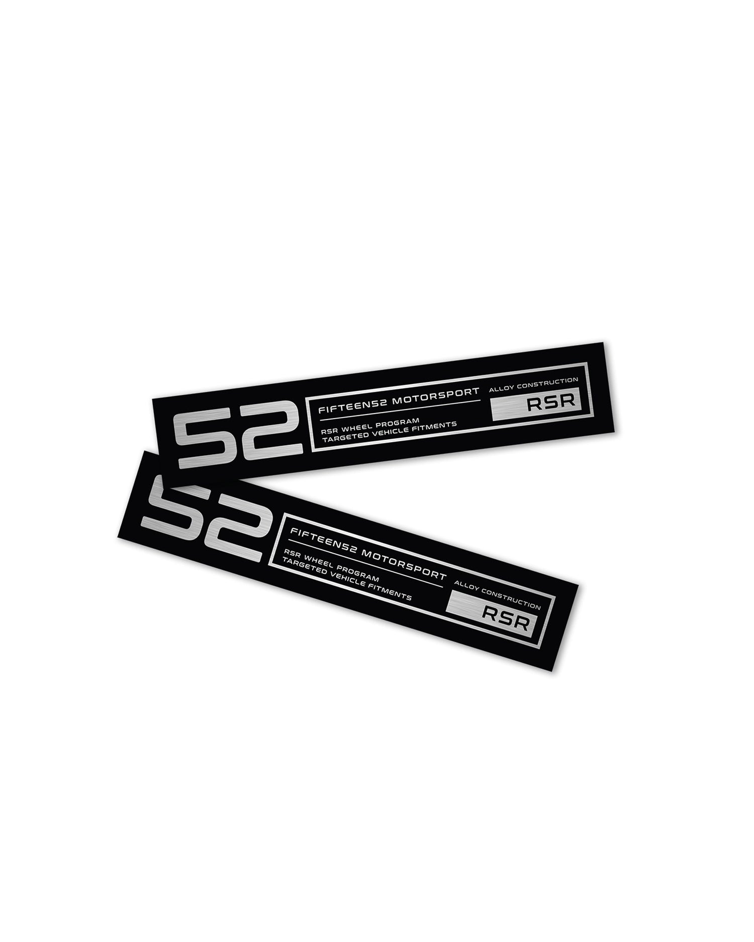RSR Wheel Lip Decal Set _ Black